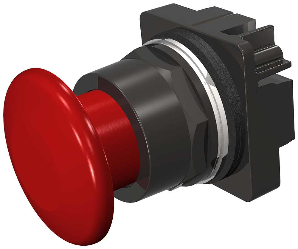 Siemens 52BP2W2 PUSHBUTTON,MTD,RED,1 3/ | Irby Utilities