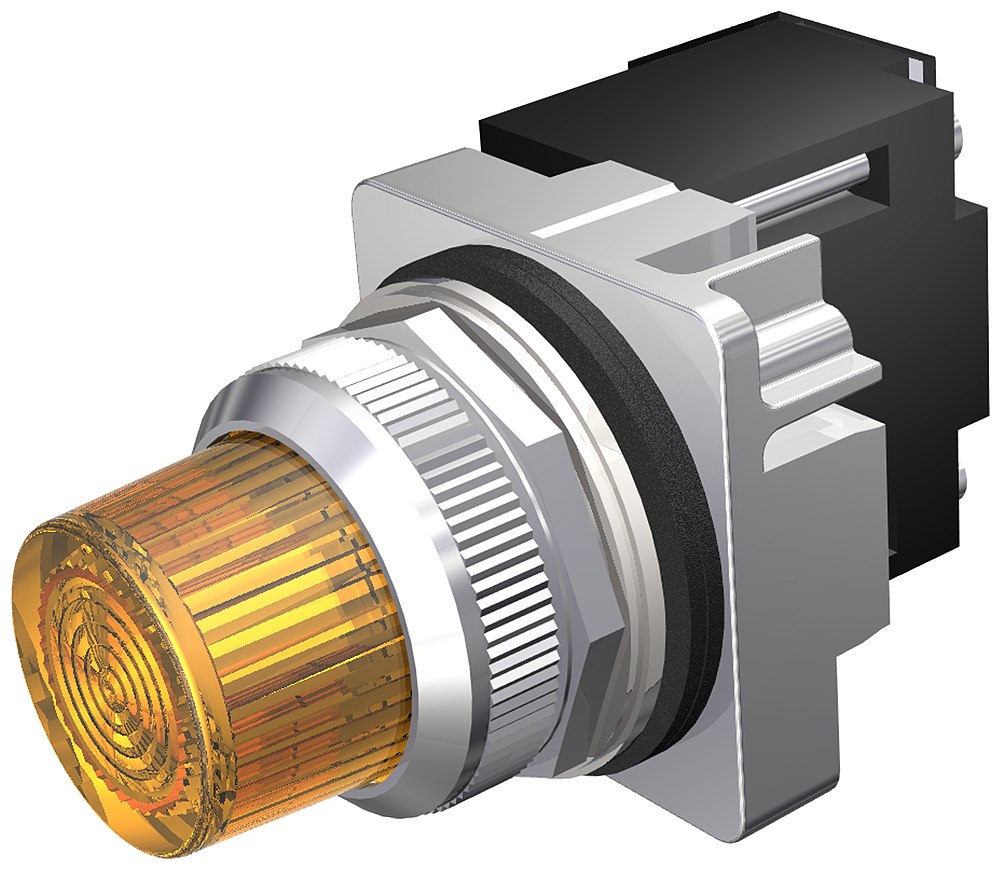 SIEMENS - 52PL5H9XB - PILOT LIGHT,XFR 240V,LED,AMBER,GLASS