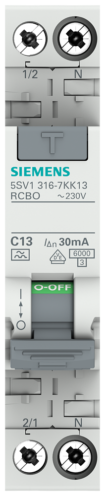 Siemens FI/LS kompakt 6kA 5SV1316-7KK13 | Adalbert Zajadacz GmbH & Co. KG