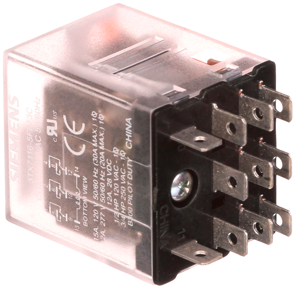 SIEMENS - 3TX7116-5FF13C - PLUG-IN RELAY, 3PDT, 15A, 120VAC